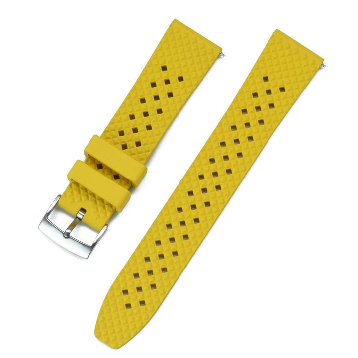 Yellow FKM Rubber Replacement Watch Straps | Bright & Resilient – Strap ...
